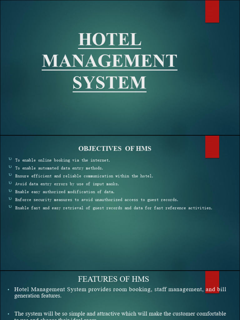 Presentation of HMS | PDF | Information Science | Software Engineering