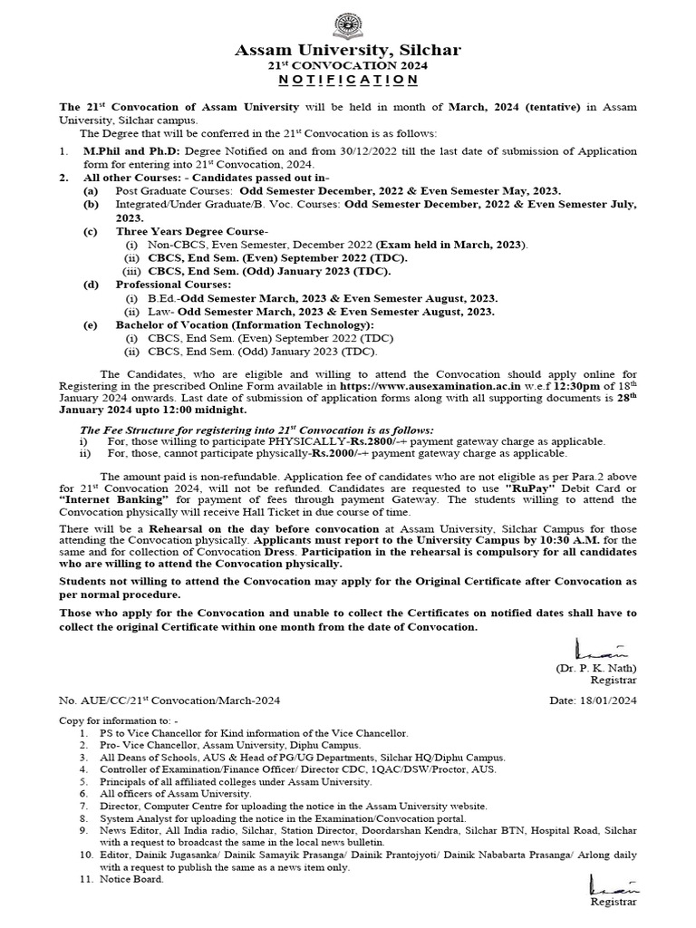 21st Convocation, 2024 | PDF