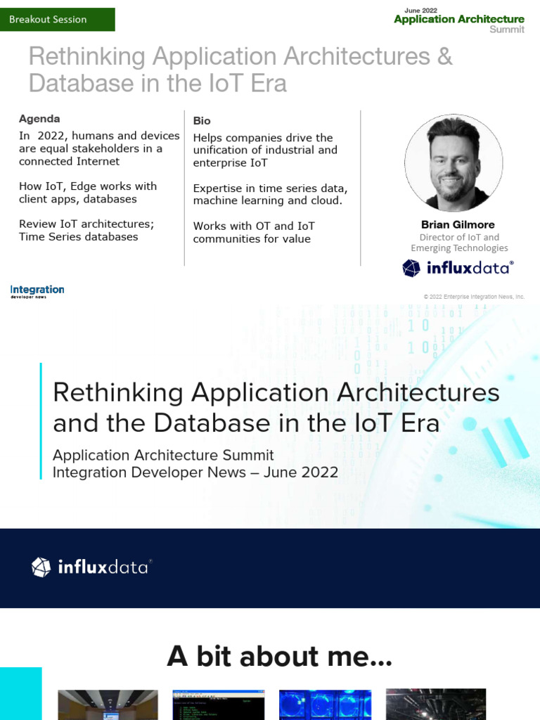 Rethinking Application Architectures and The Database in The IoT Era Slide | PDF | Internet Of ...