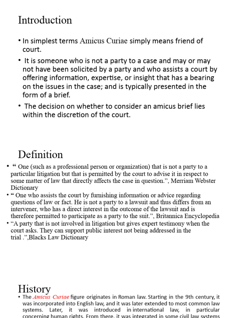 Amicus Curiae | PDF