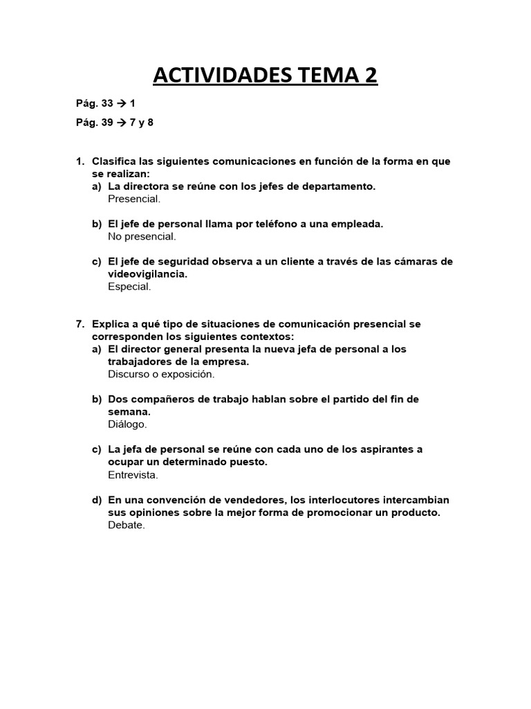 Actividades Tema 2 | PDF