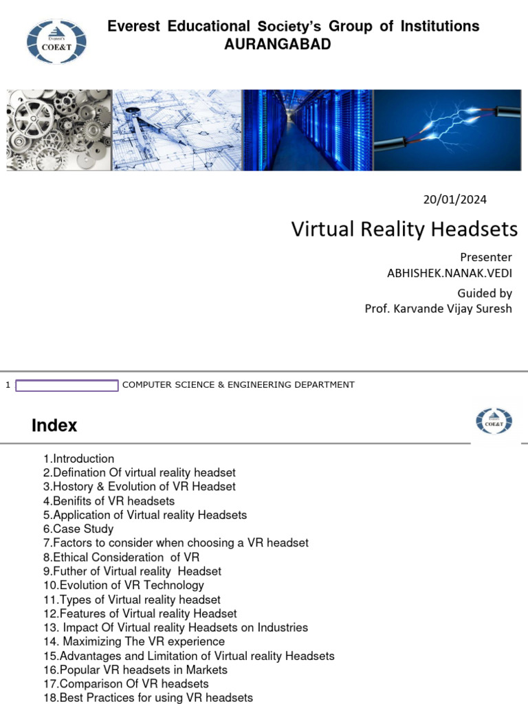 Virtual Reality Headstes PPT For Seminar | PDF | Virtual Reality ... Virtual Reality Headstes PPT For Seminar | PDF | Virtual Reality ...