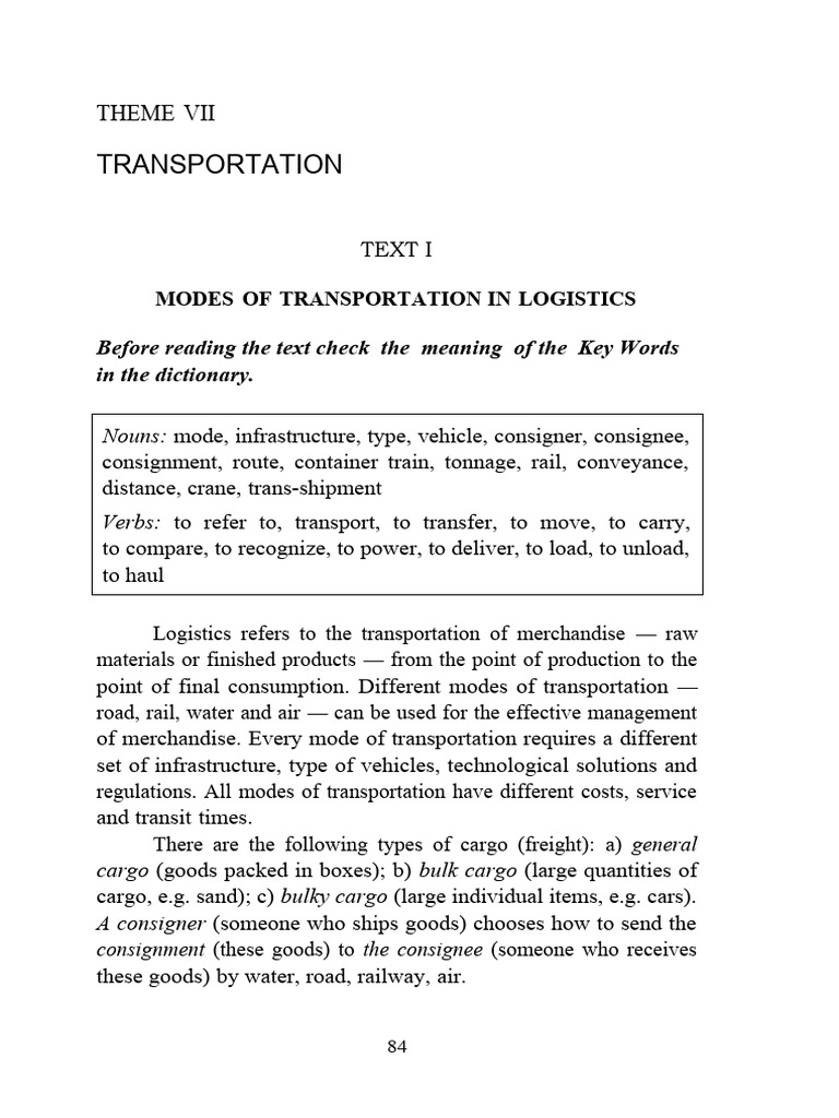 Act1 - MODES OF TRANSPORTATION | PDF | Transport | Train