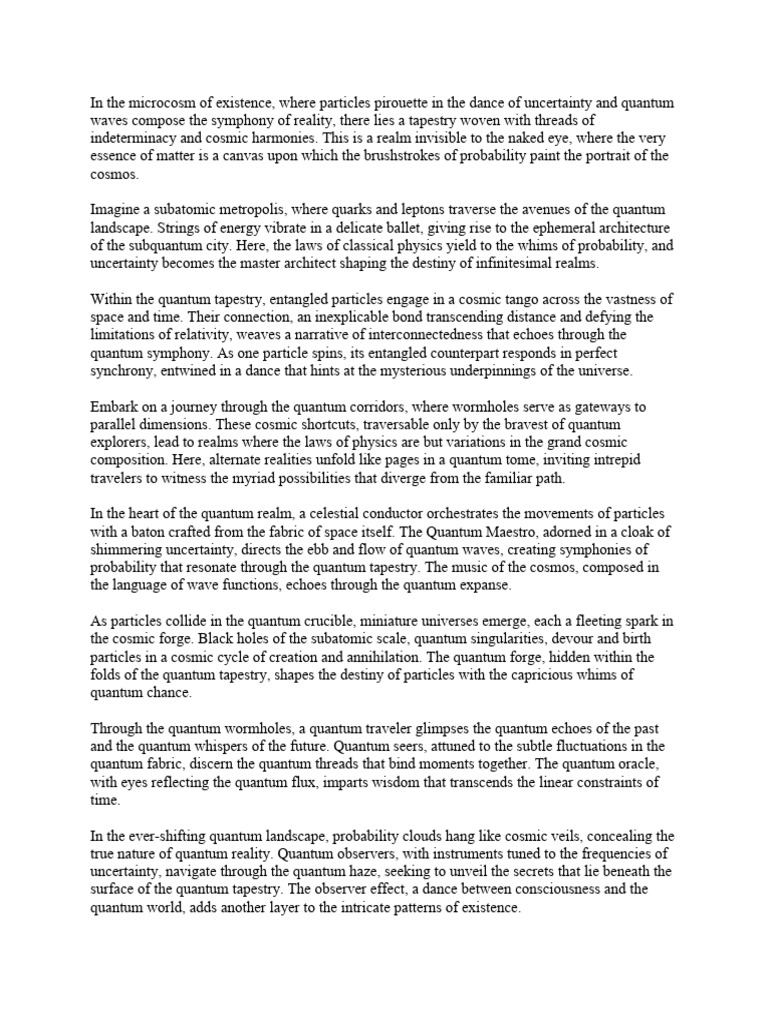 3 Echoes in The Quantum Symphony | PDF | Quantum Mechanics | Universe