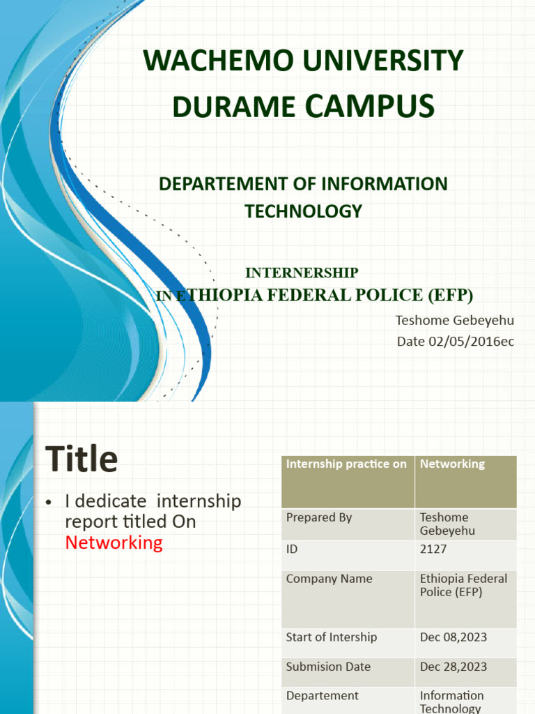 Wachemo University Durame: Campus | PDF | Computer Network | Proxy Server
