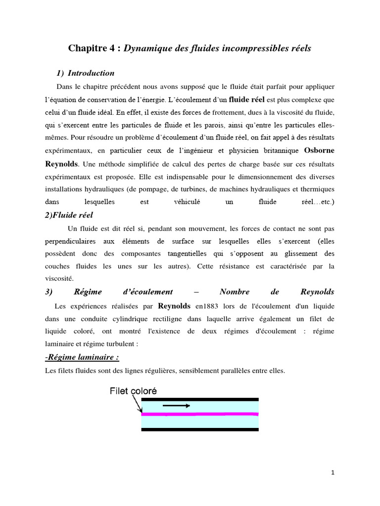 Dynamique des Fluides Réels | PDF | Sciences et mathématiques