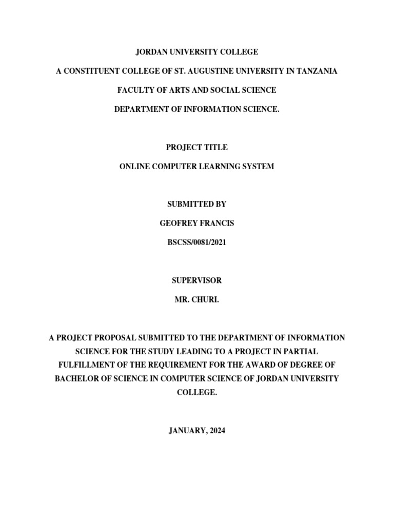 Project Proposal | PDF | World Wide Web | Internet & Web