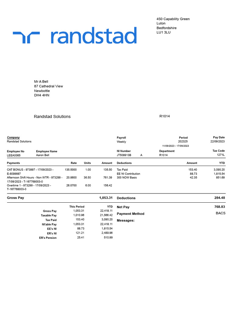 Randstad Solutions: 450 Capability Green Luton Bedfordshire Lu1 3lu ...