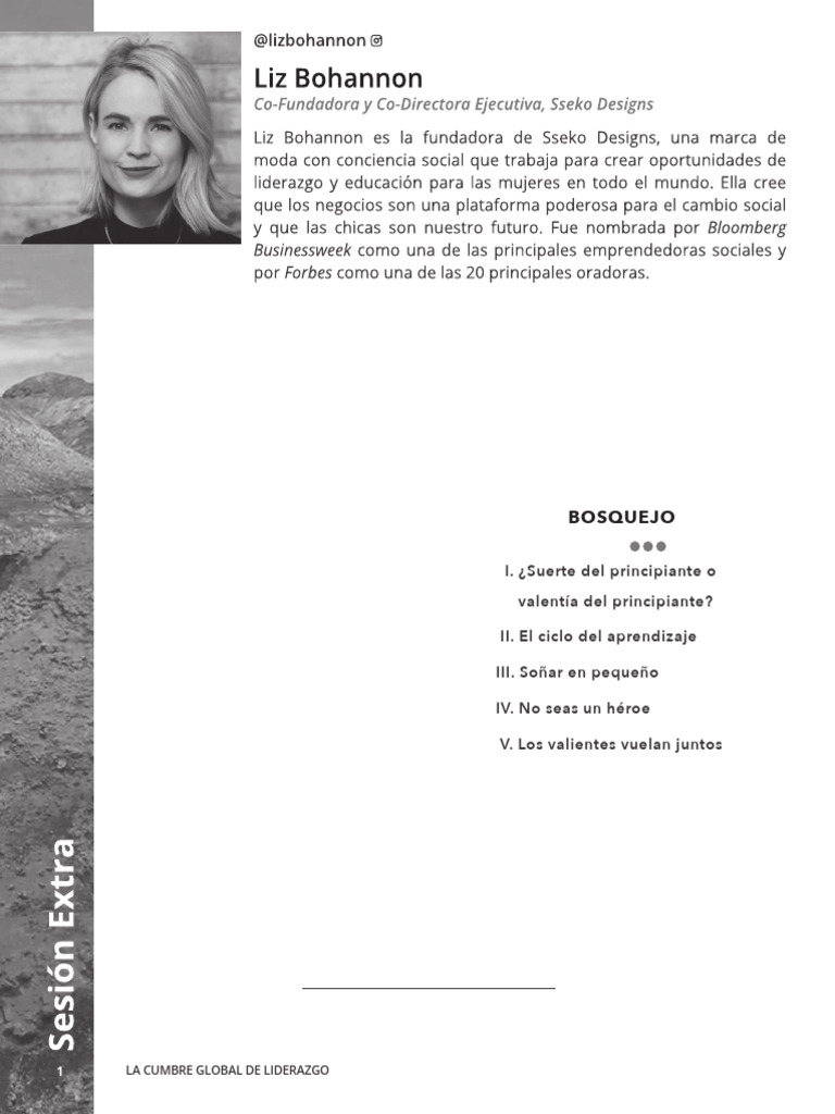 Liz Bohannon CGL | PDF