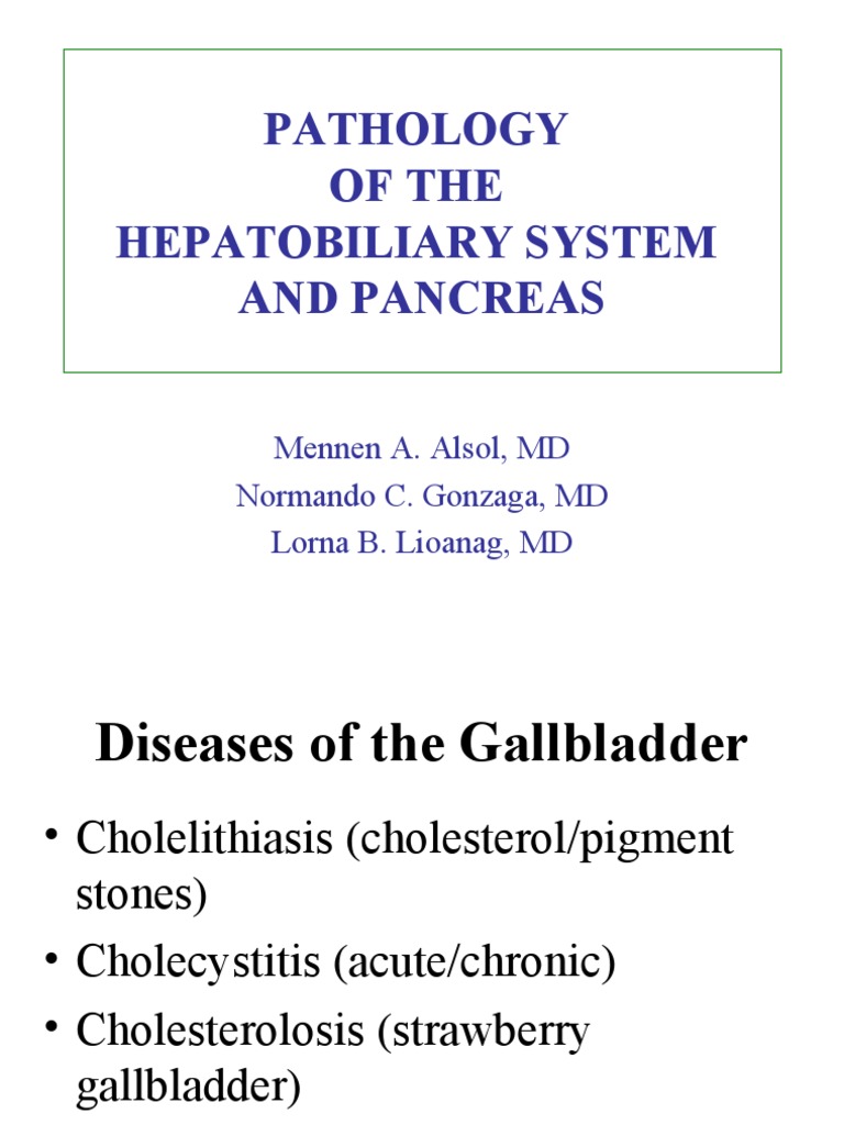 Liver, Biliary Tree and Pancreas Pathology Lecture Final by DR | PDF ...