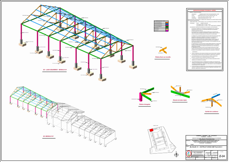 E-04 - Bloque 01 - Estructuras Metalicas Ii | PDF | Tornillo | Soldadura