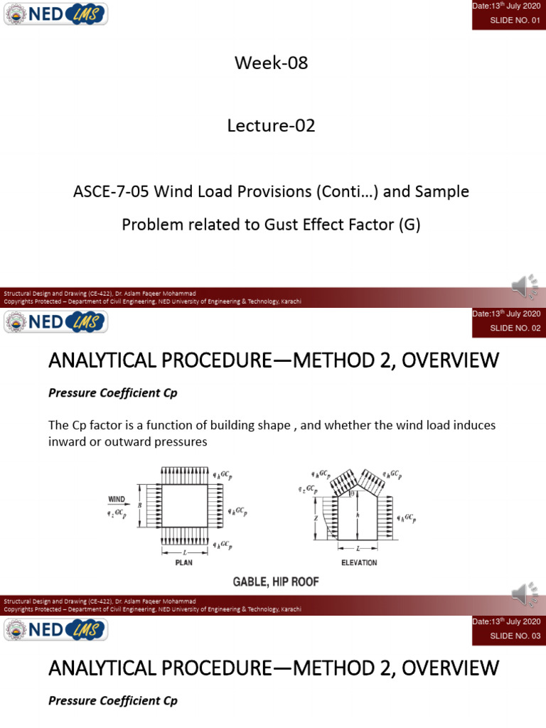 Week 08 CE422 L02 | PDF | Applied And Interdisciplinary Physics | Physical Sciences