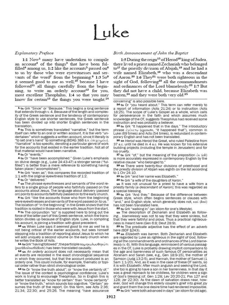 Gospel of Luke | PDF | Jesus | Mary, Mother Of Jesus