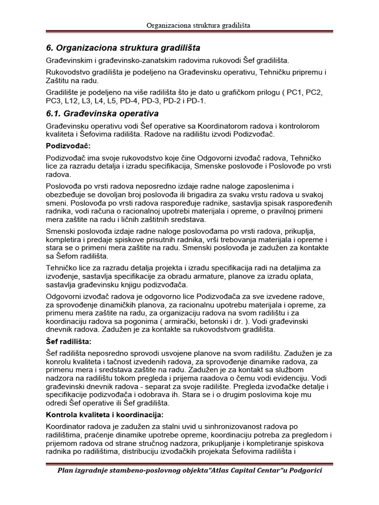 Š.6.Organizaciona Struktura | PDF