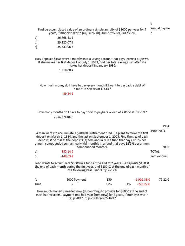 Class Exercises | PDF | Banking | Business