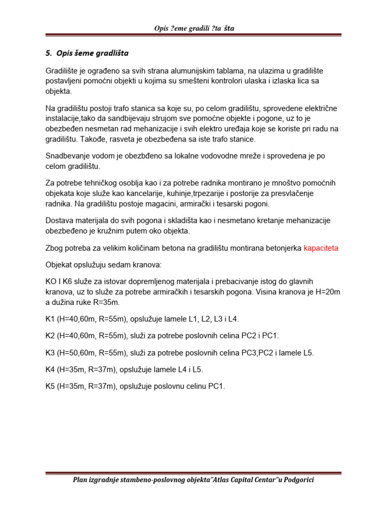 5.sema Gradilista Opis | PDF