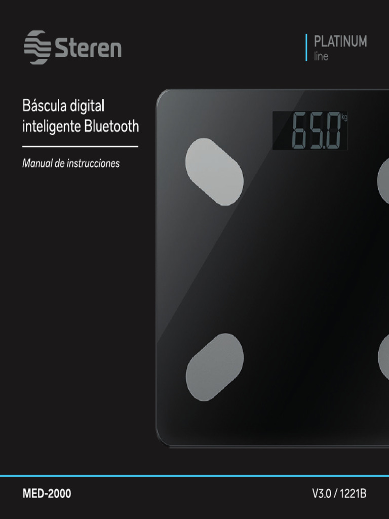 Instructivo Bascula Digital Inteligente Bluetooth Steren MED-2000 | PDF