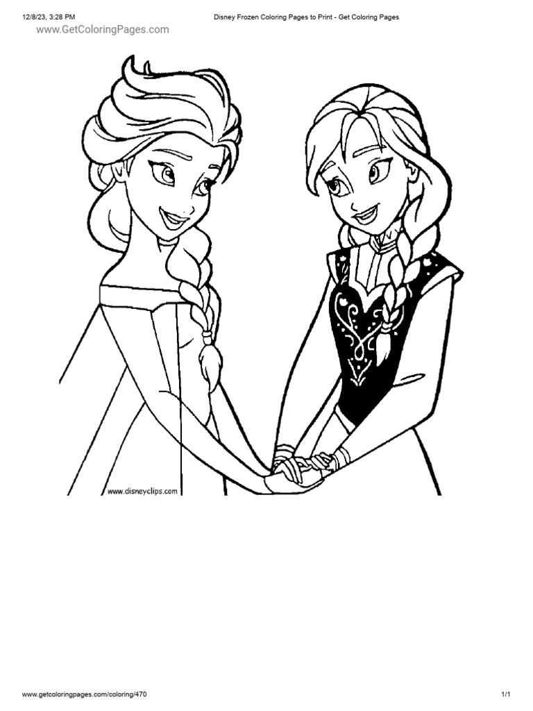 Disney Frozen Coloring Pages To Print - Get Coloring Pages | PDF
