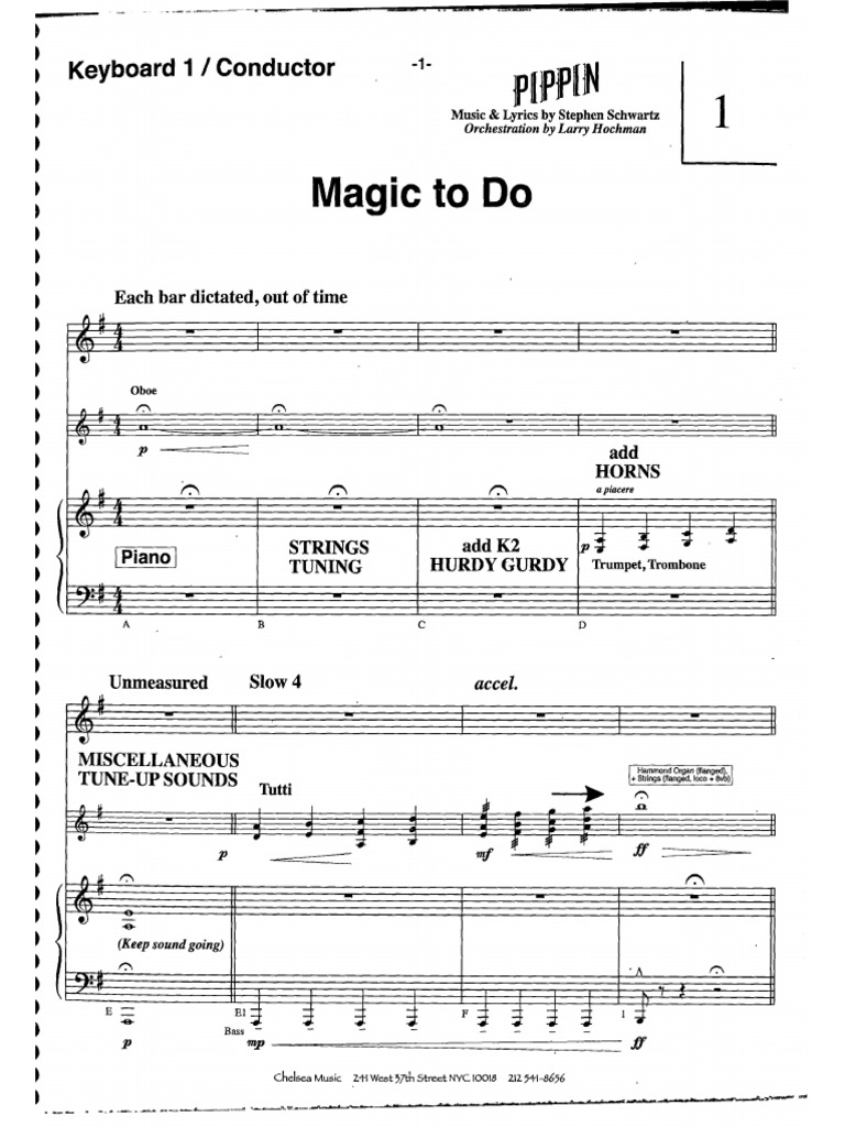 Magic To Do - PIPPIN | PDF