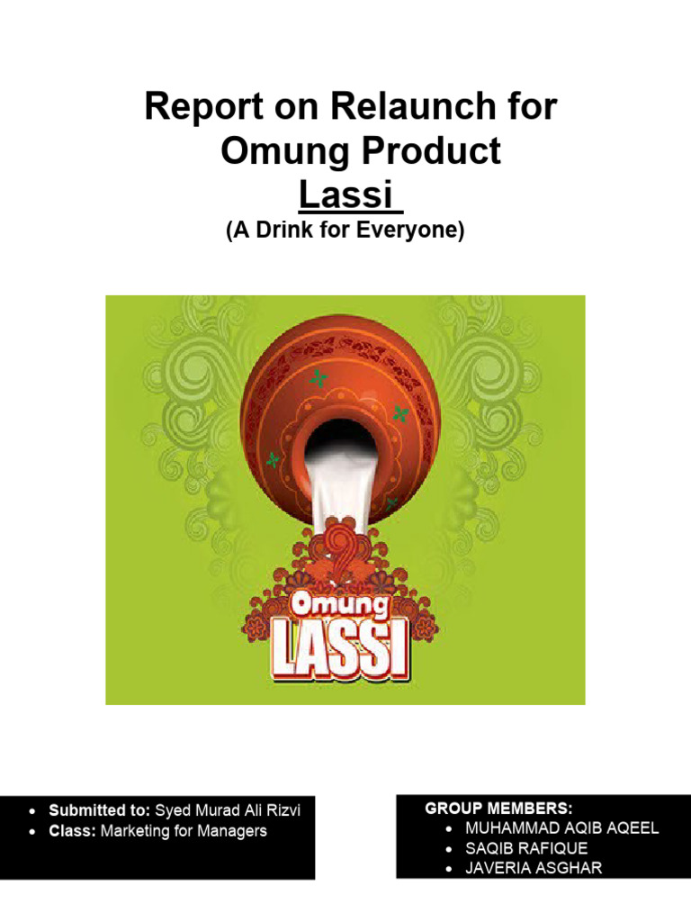 Dairy Omung Lassi (RELAUNCH) Report | PDF | Pricing | Marketing