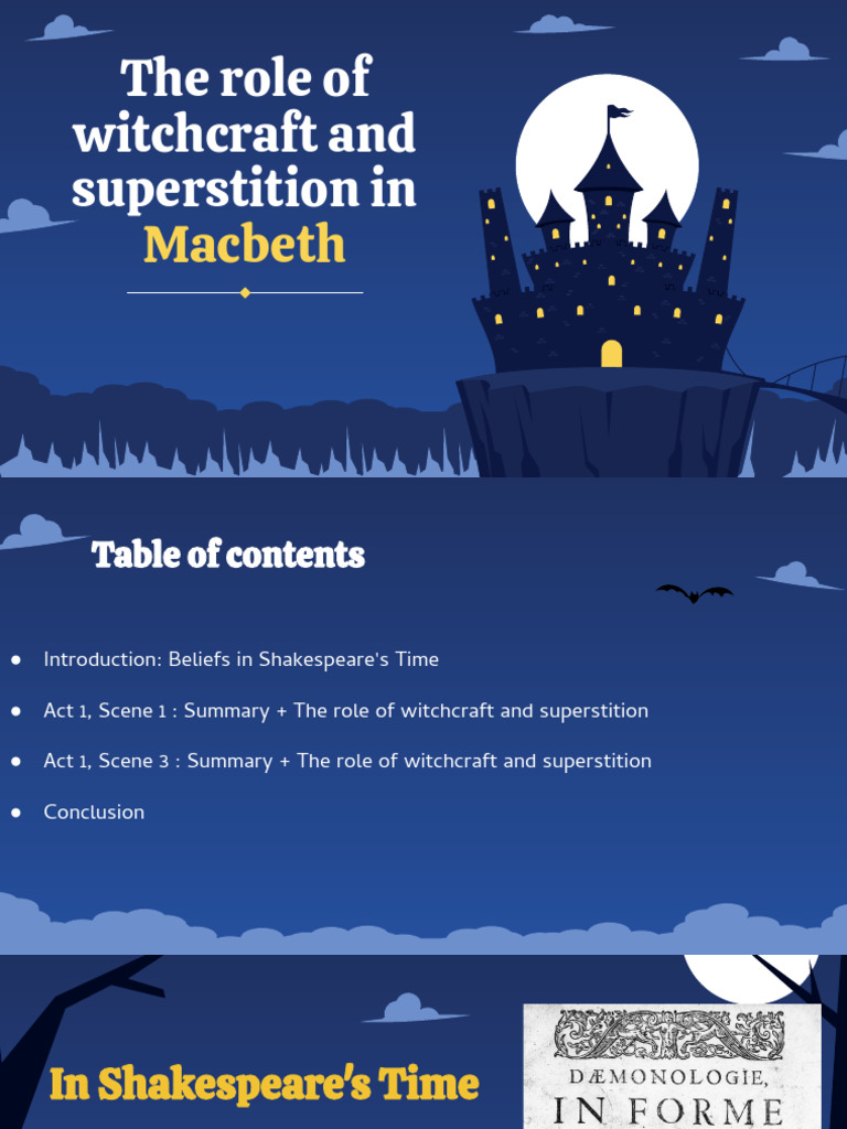 Witchcraft's Role in Macbeth | PDF | Macbeth | Superstitions