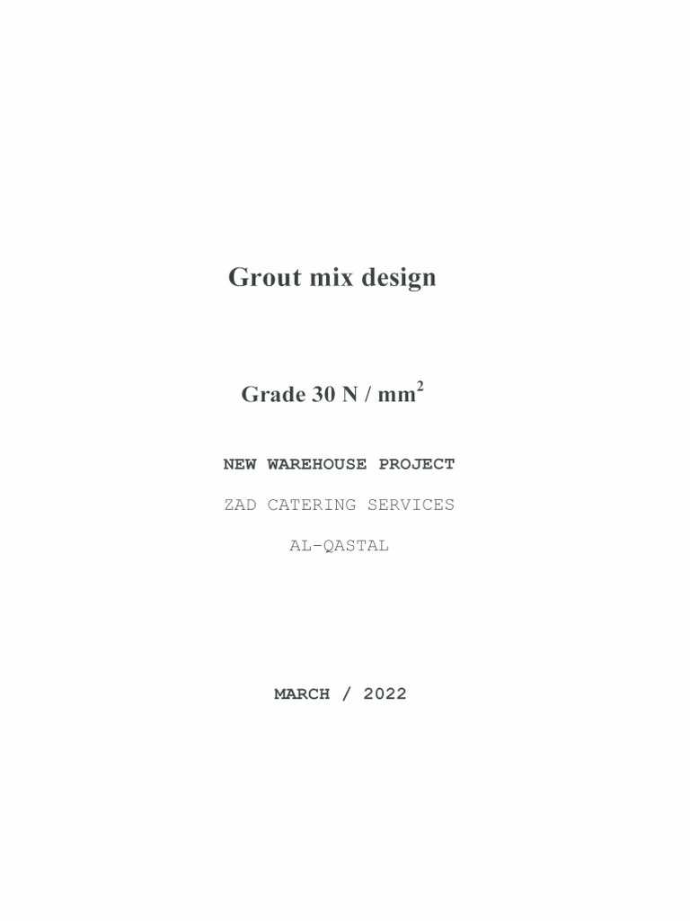 Grout 25 + 30 | PDF