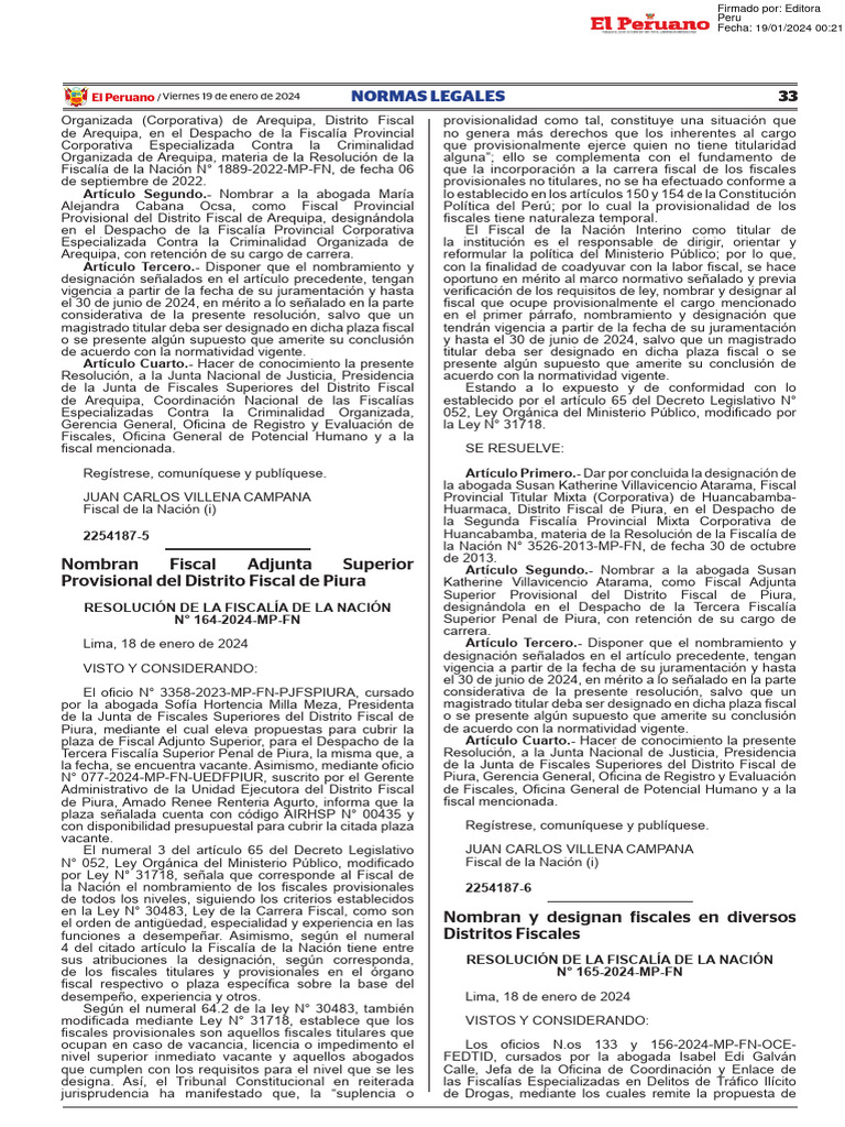 Normas Legales: El Peruano | PDF | Fiscal | Ciencias Políticas