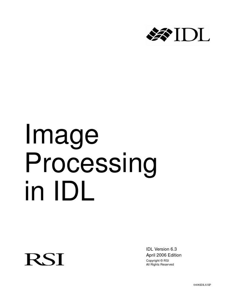 Image Processing in IDL | PDF | Integer (Computer Science) | Data Type
