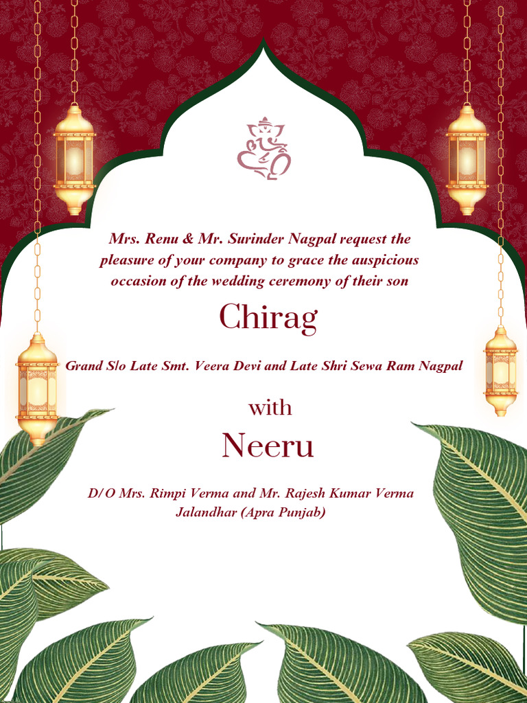 Chirag WITH Neeru | PDF