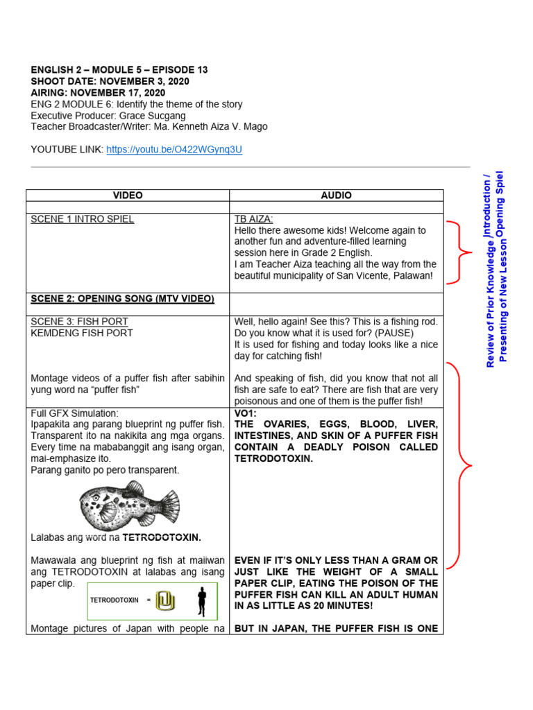 English 2 Episode 13 Sample Script | PDF | Conversation