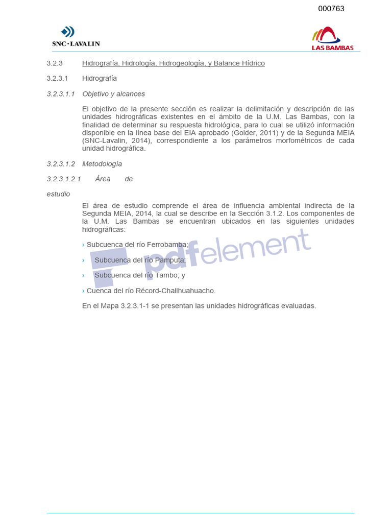 3.2.3 Hidrografa Hidrolo Hidrogeo Rev1 231217 | PDF | Cuenca de drenaje | Geodesia