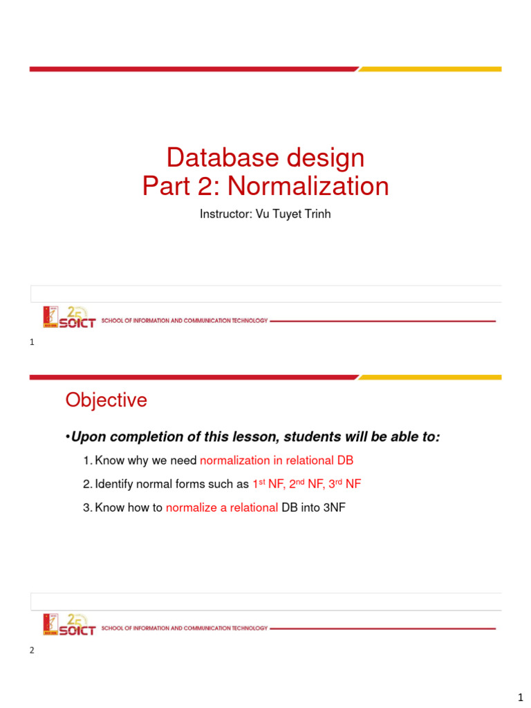 Slides6 Normalization | Download Free PDF | Relational Database | Data Mining