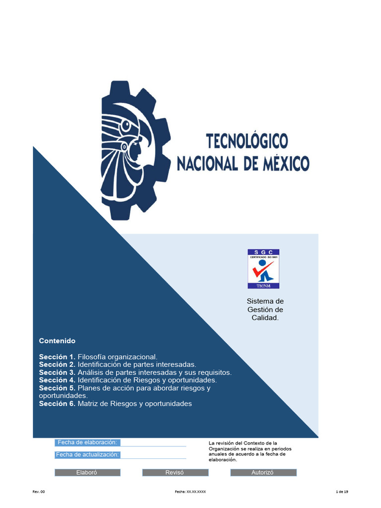 Analisis de Contexto TecNM | PDF | Riesgo | Science
