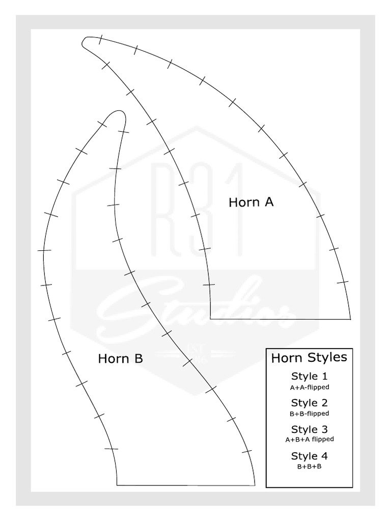 R31 Horns Template | PDF