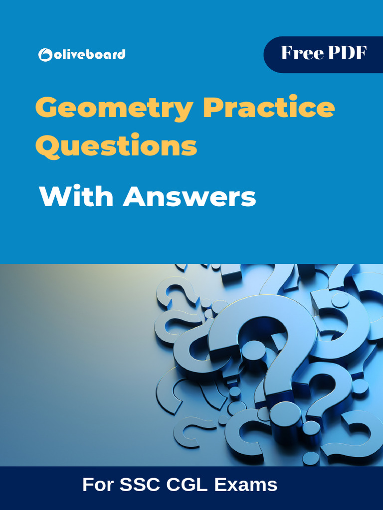 Geometry Practice Questions For SSC CGL | PDF | Circle | Triangle