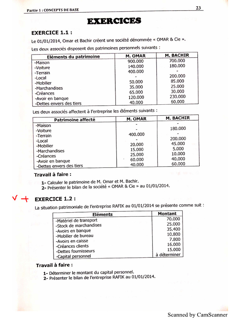 1 Bilan | PDF