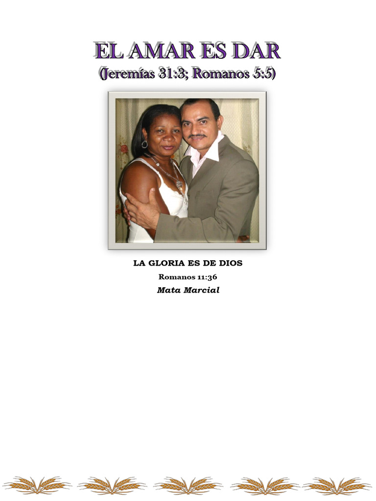 03) El Amar Es Dar (Corregido) | PDF | Amor | Cristo (título)