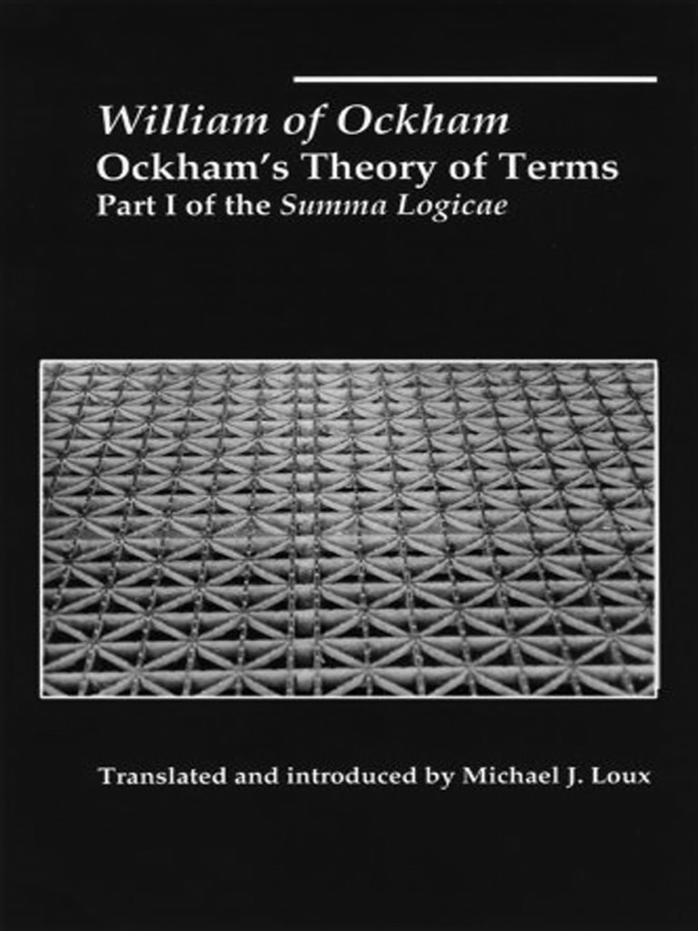 William of Ockham, Michael J. Loux - Summa Logicae - Theory of Terms Pt ...