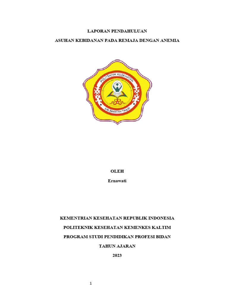 LP Anemia Pada Remaja | PDF