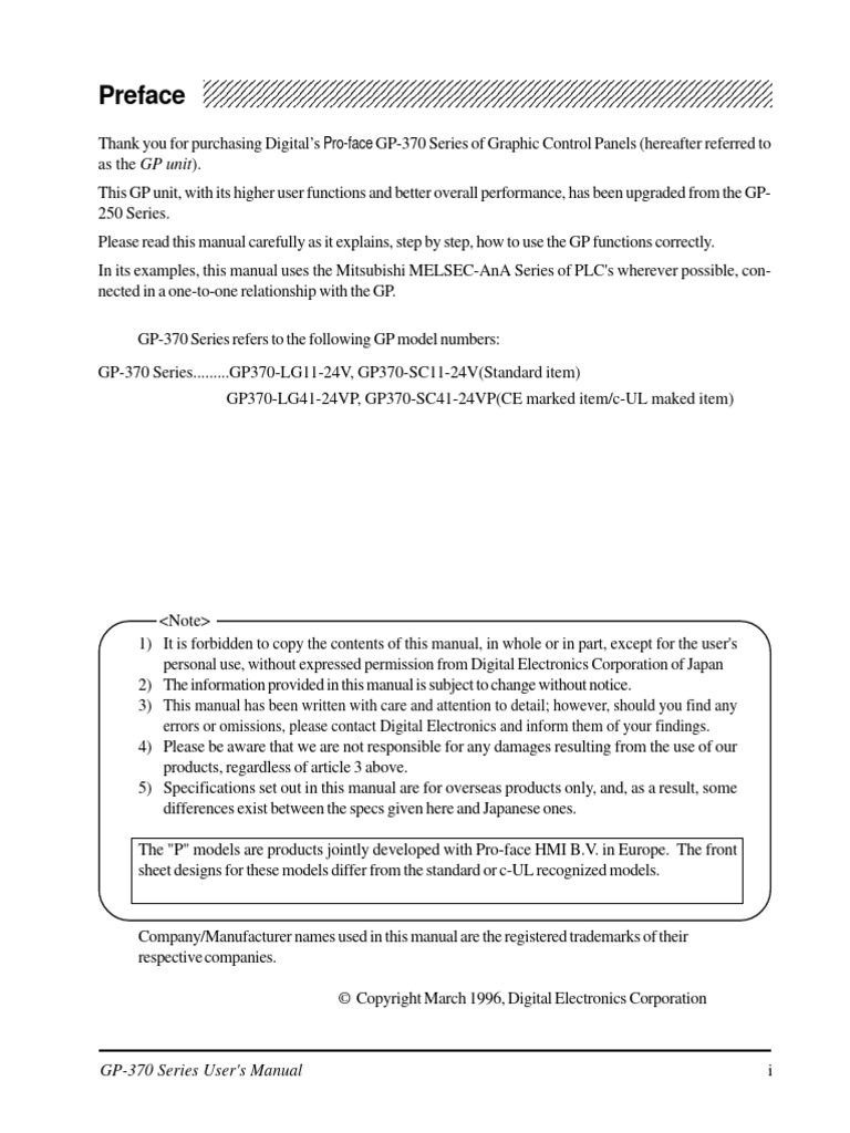 Manual Gp370 Mm21b Eng | PDF | Programmable Logic Controller | Personal Computers