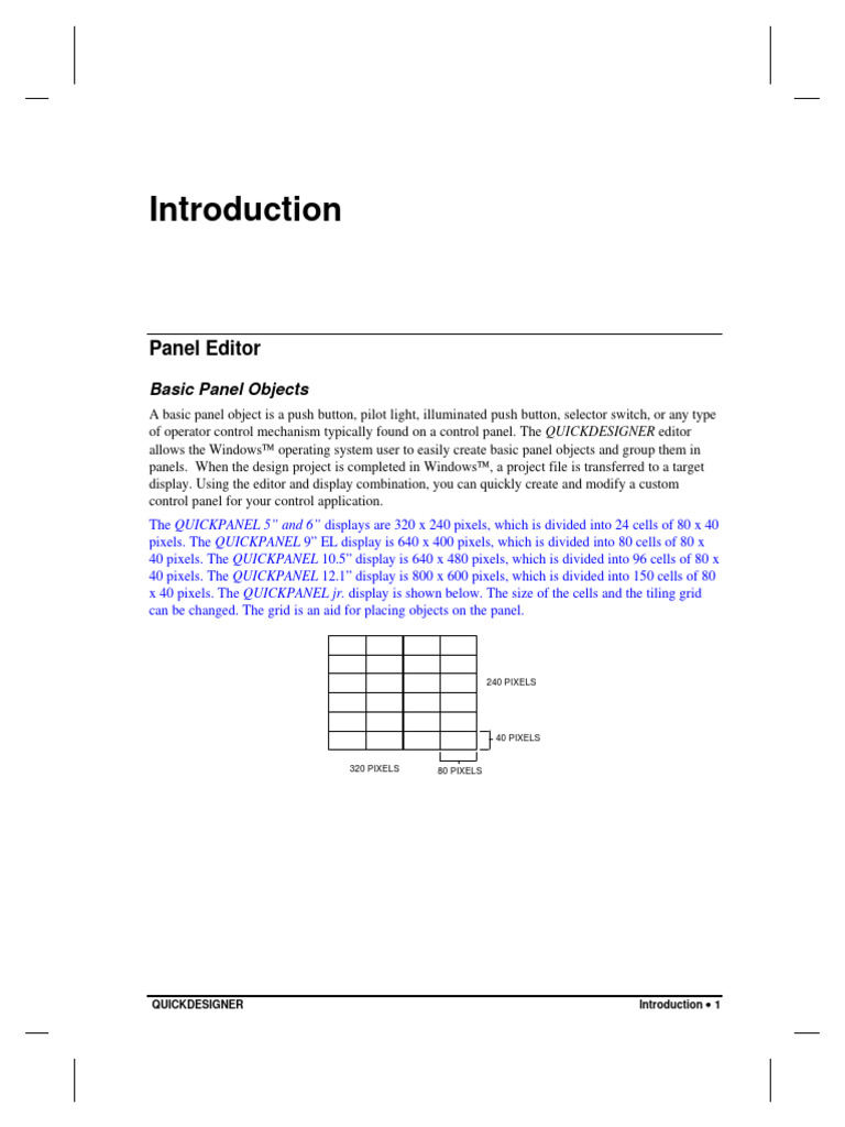 Panel | PDF | Installation (Computer Programs) | Menu (Computing)