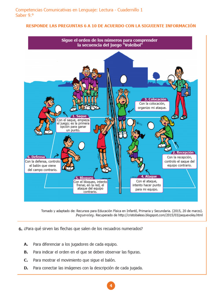 Prueba Saber Grado 903 101 Cuarto Periodo | PDF | Vóleibol