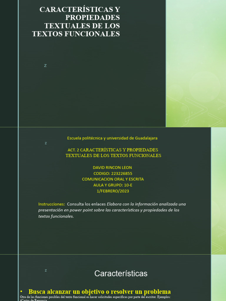 cARACTERÍSTICAS Y PROPIEDADES TEXTUALES DE LOS TEXTOS FUNCIONALES | PDF | Escritores | Comunicación