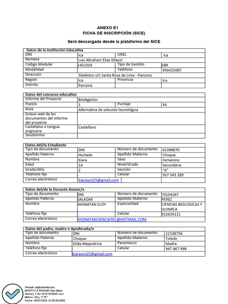 Anexos de Hurtado | PDF
