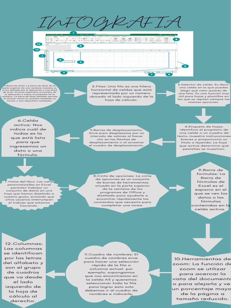 Infografia Saul | PDF | Microsoft Excel | Hoja de cálculo