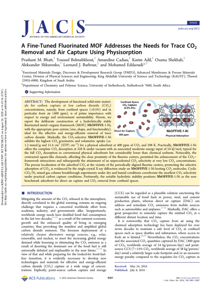 Jacs 6b05345 | PDF | Chemistry | Applied And Interdisciplinary Physics