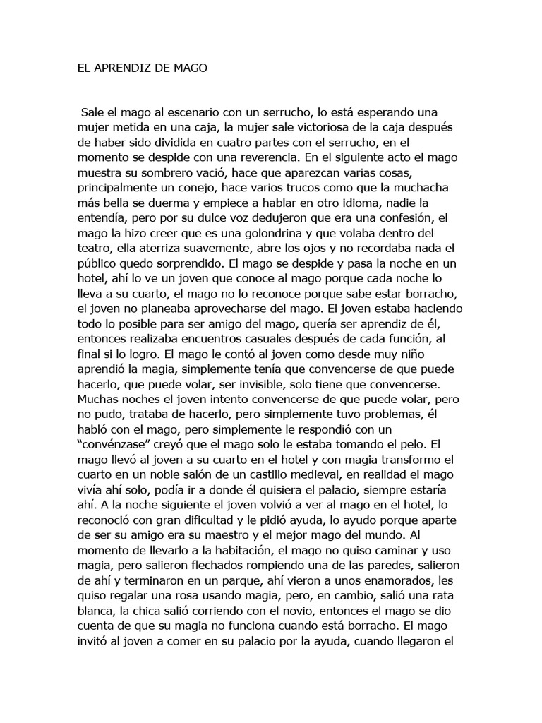 El Aprendiz de Mago | PDF