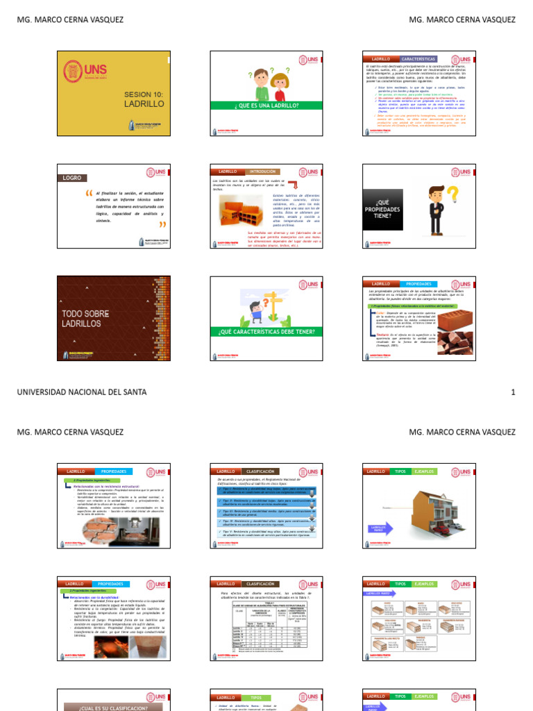 S10 Ladrillo | PDF | Ladrillo | Mortero (Albañilería)