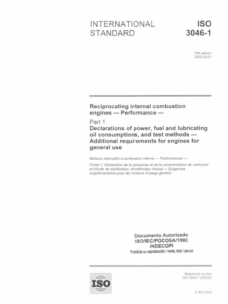 Iso 3046 - 1 | PDF