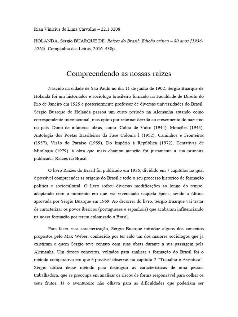 Rian - Raízes Do Brasil | PDF | Brasil